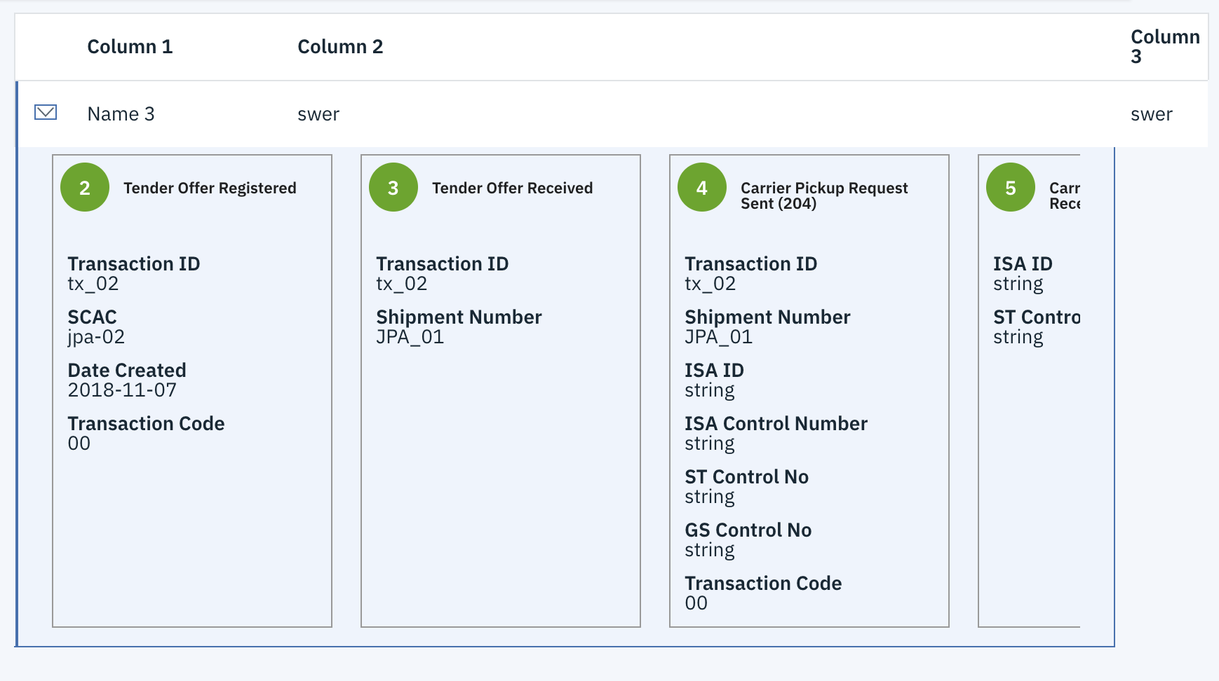 Expandable row expanding past table when more than two columns · Issue ...