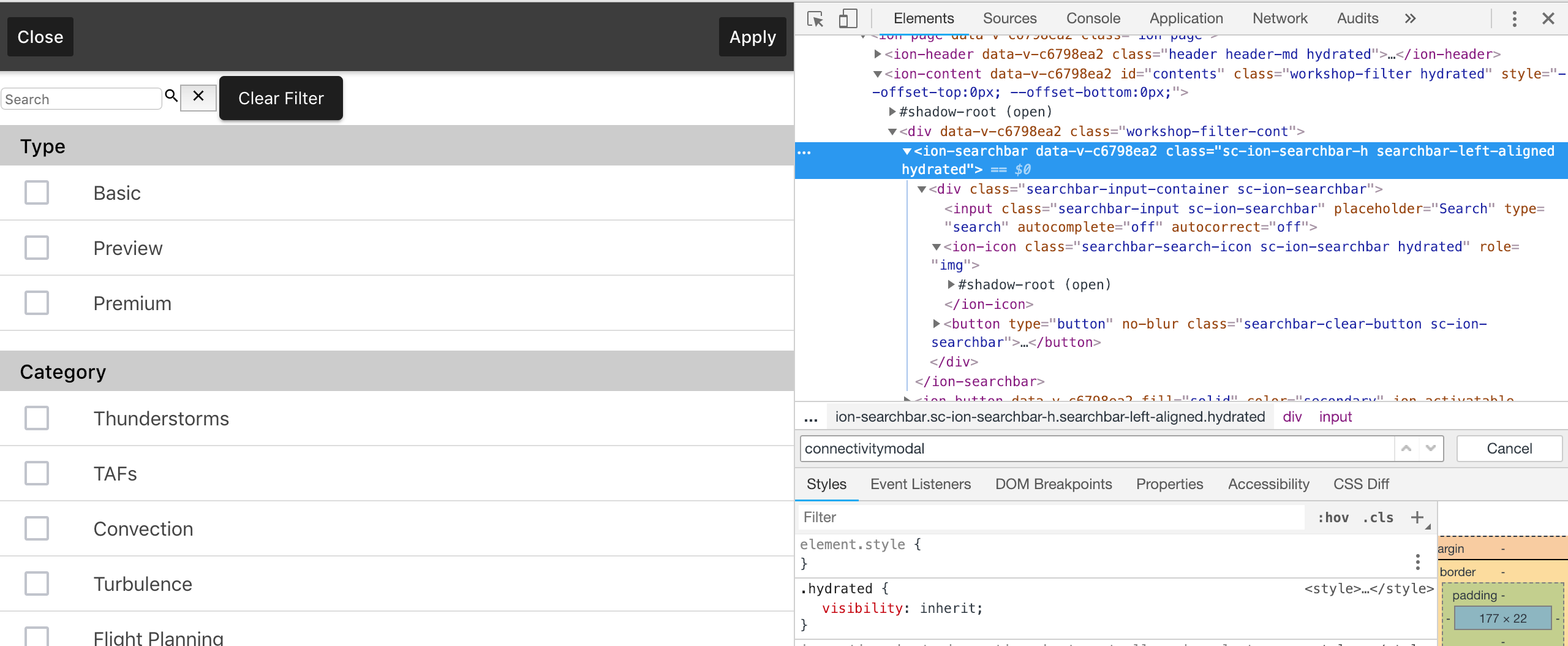 Ion Searchbar Does Not Render Right Everytime · Issue 16739 · Ionic 9345