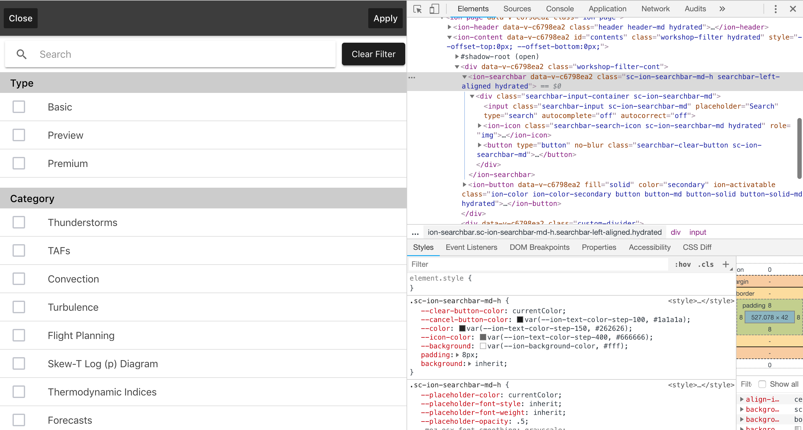 ion-searchbar does not render right everytime · Issue #16739 · ionic-team/ionic-framework · GitHub