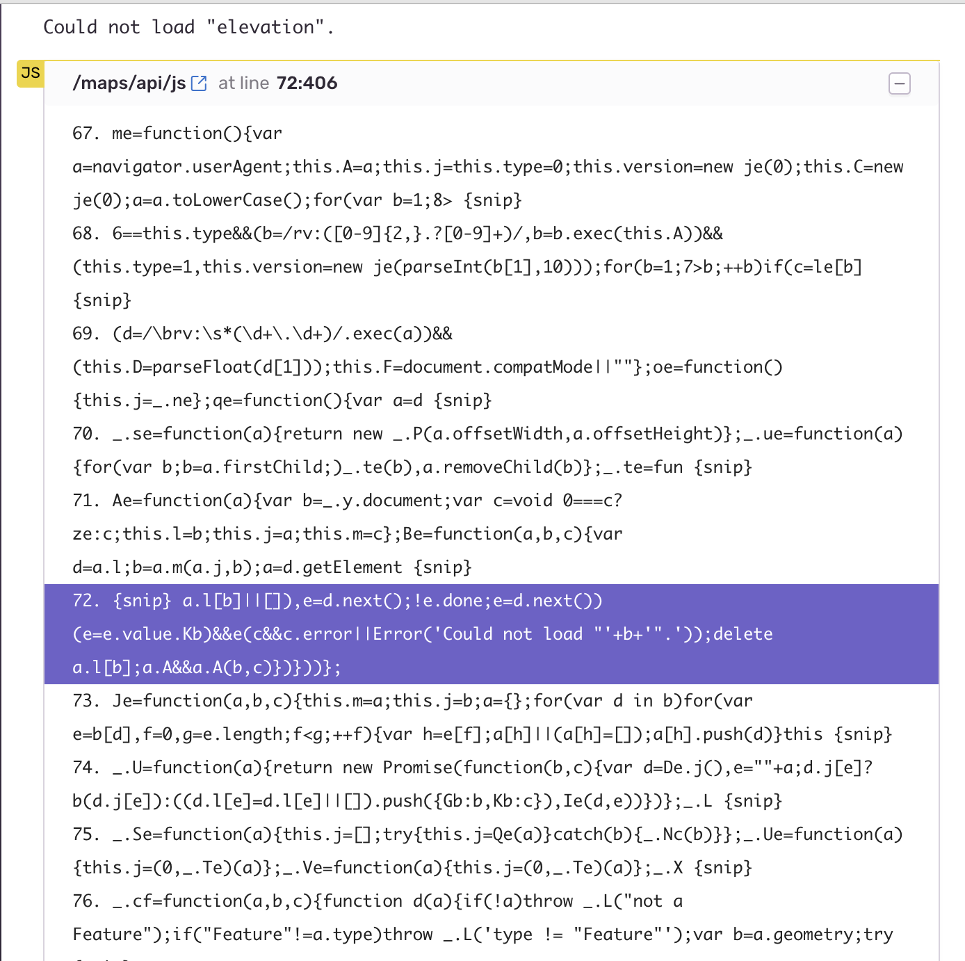 Could not load "elevation" · Issue #229 · googlemaps/google-maps ...