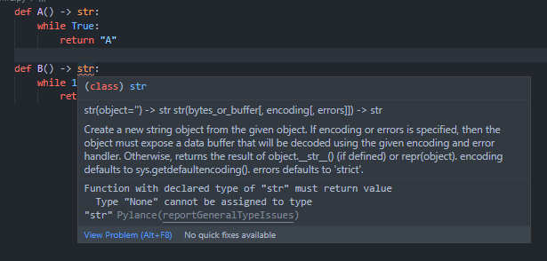 Pylance while loop bug ? · Issue #1364 · microsoft/pylance-release · GitHub
