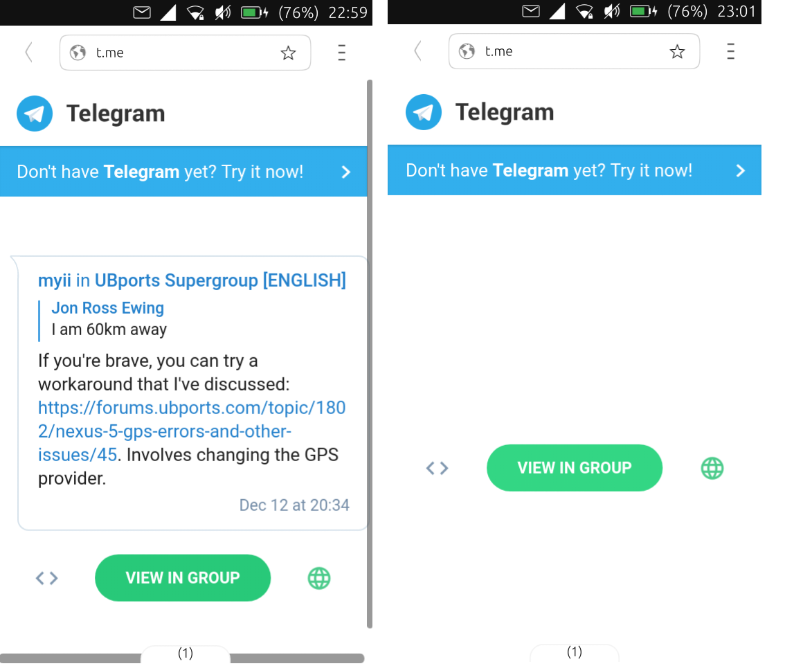 Problems with custom URL schemes (e.g. for telegram) · Issue #147 · ubports/morph-browser · GitHub