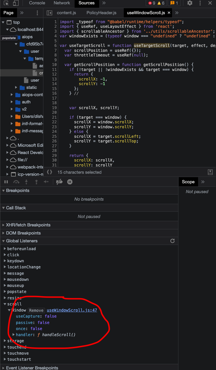 [useWindowScroll] Using PageHeader component causes the page to scroll at random times. · Issue ...