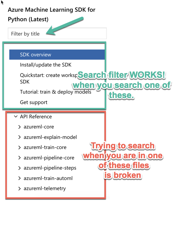 Search bar should be improved · Issue #222 · Azure/MachineLearningNotebooks · GitHub