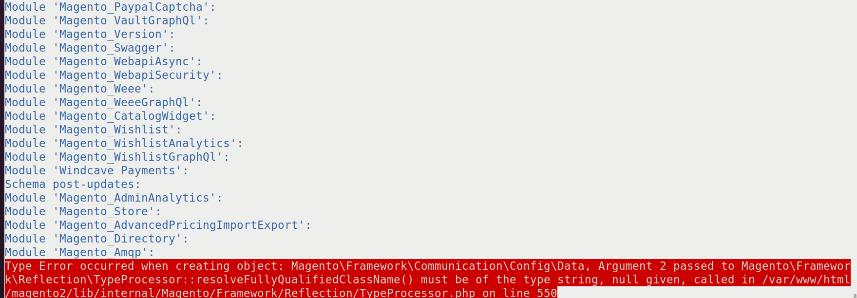Type Error Occurred When Creating Object Magentoframework 4640