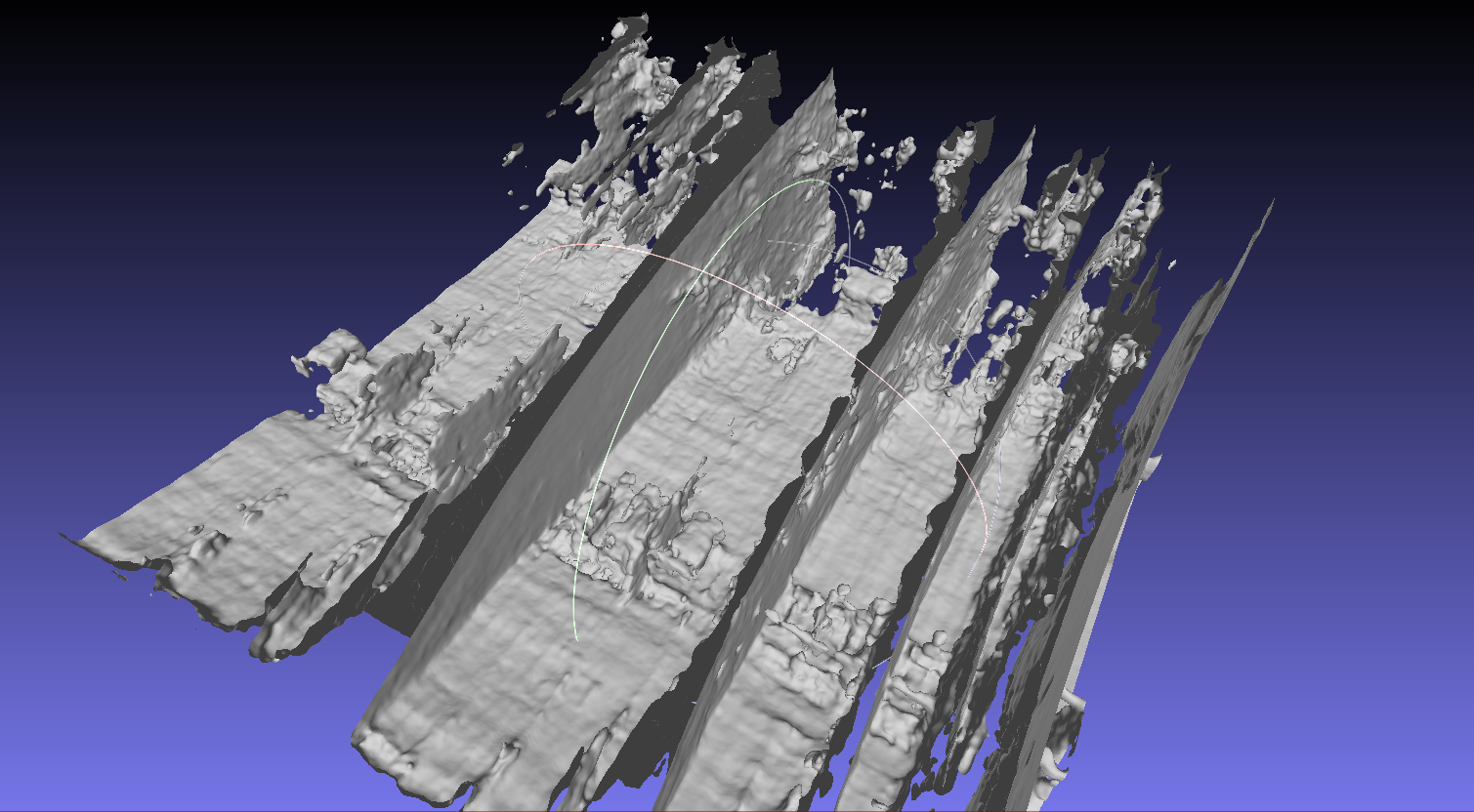 use extract_mesh.py to extract mesh from model trained on scannet ...