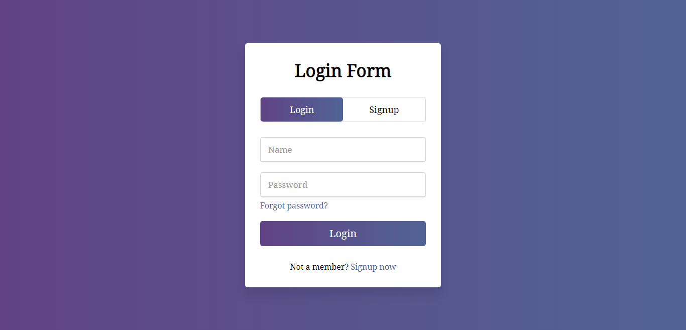 GitHub - Be-a-panda/Login-Signup-Toggle-form: Login/Signup Login Form using HTML5 CSS3 and ...