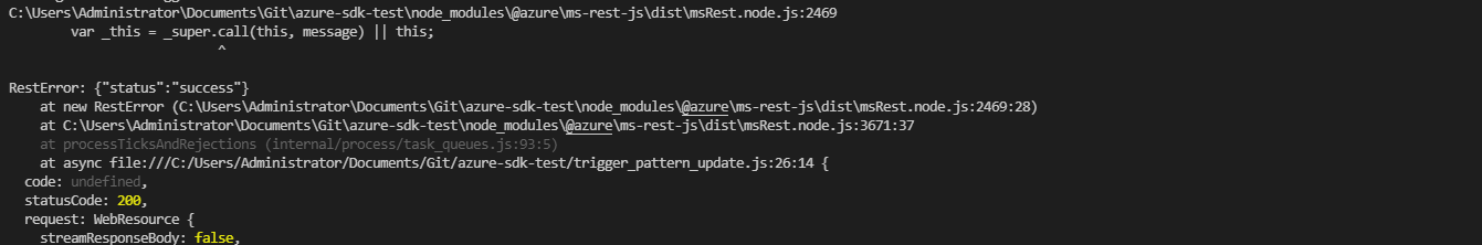 Using Webapps Syncfunctiontriggers Got An Error Due To The Response Status Code Doesnt Match
