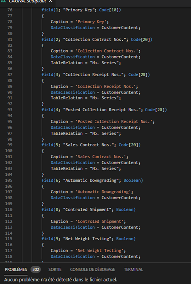 "Object definition is not available" on extension objet for our own app ...