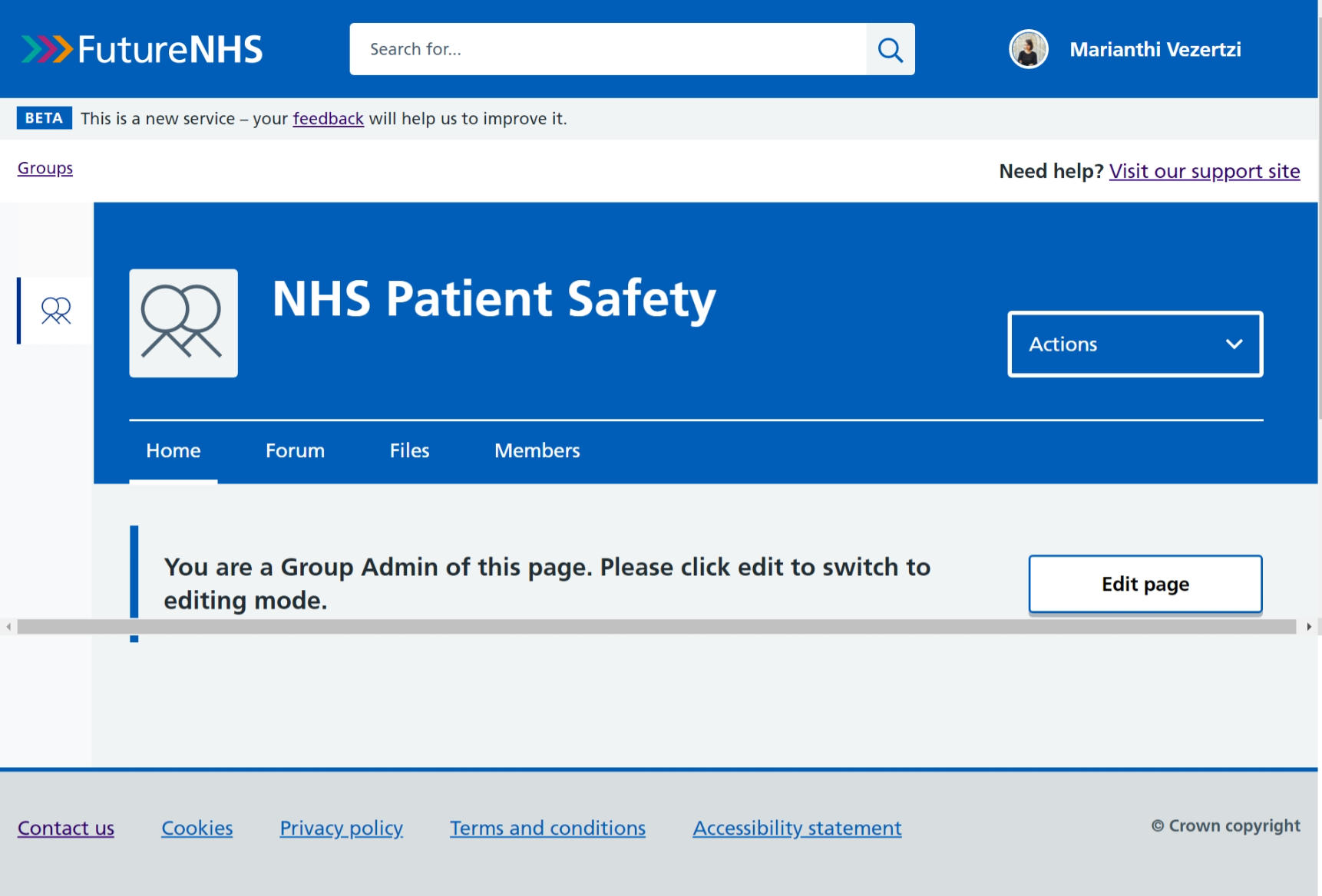 New group creation error & no Homepage blocks · Issue #356 · nhsengland/futurenhs · GitHub