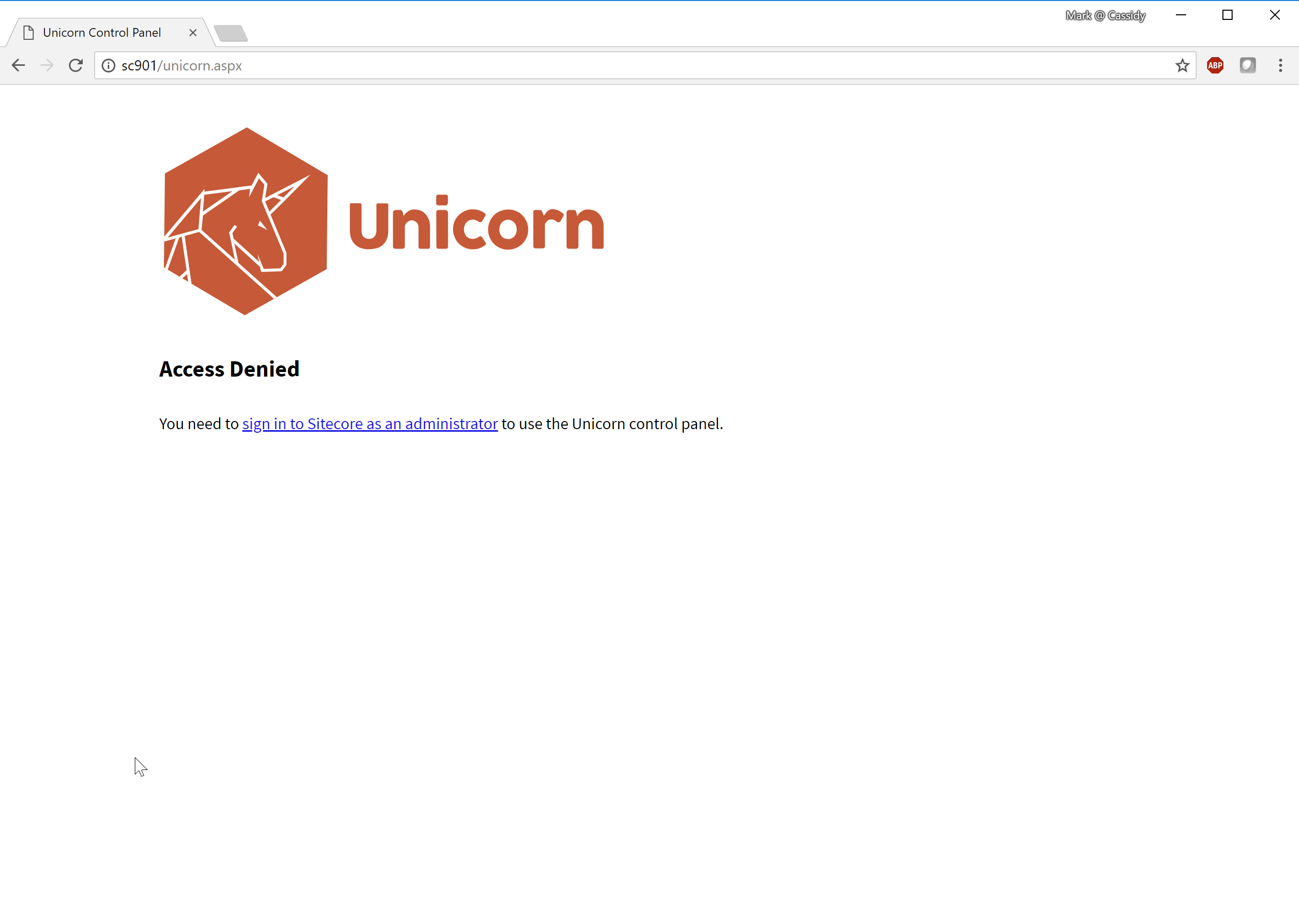When not logged into Sitecore, Unicorn no longer presents the "You must log in" page on Sitecore ...