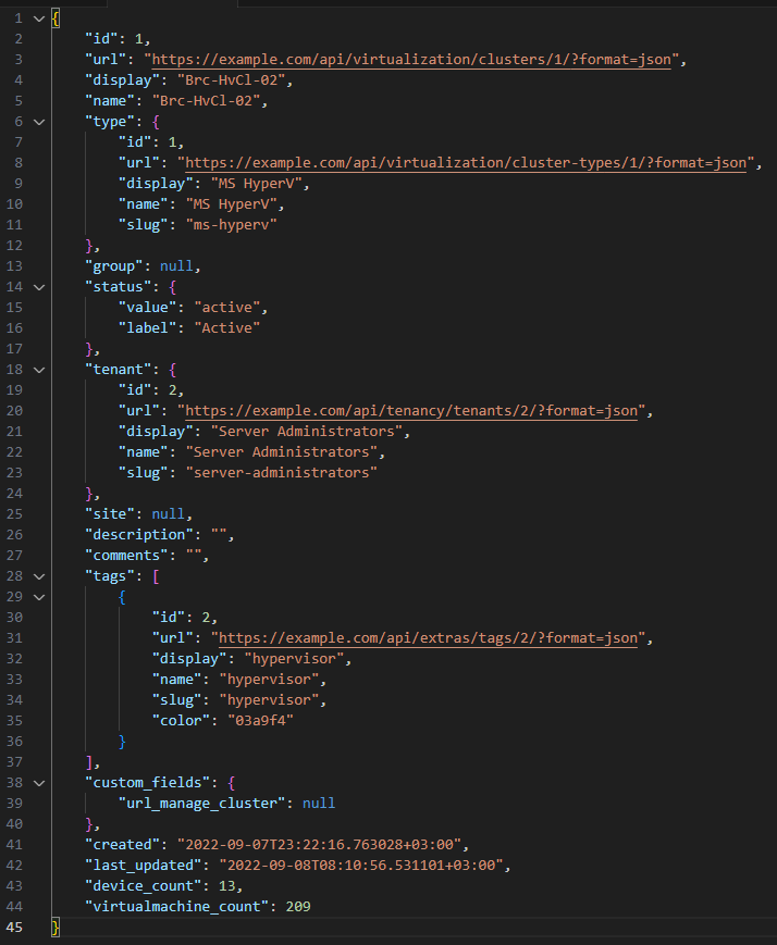 Add Ability To Read Allocated Resources For Clusters Over Api · Issue 12596 · Netbox 