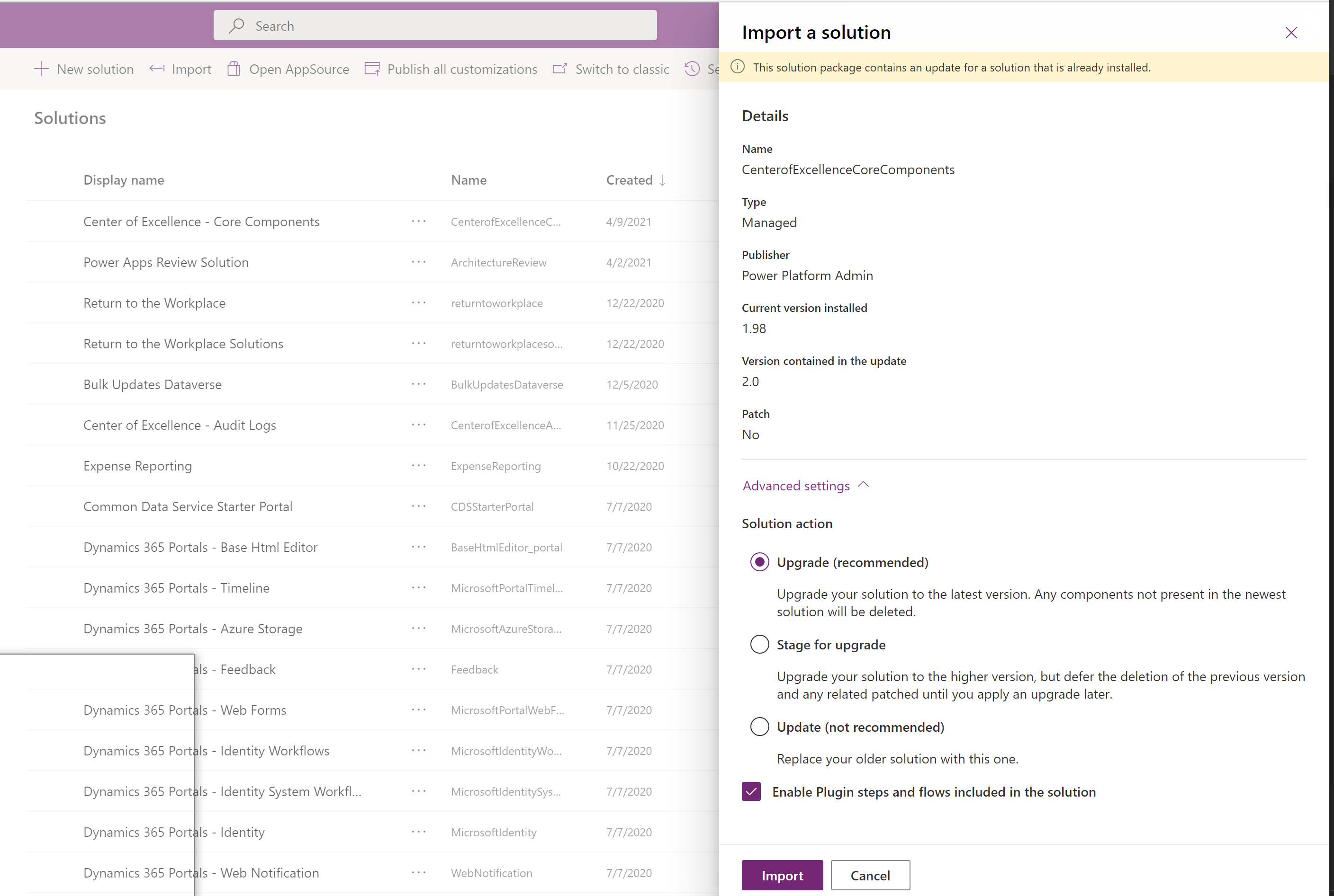 [BUG]: issue - Import of V2.0 of Core Components failed · Issue #911 · microsoft/powerapps-tools ...