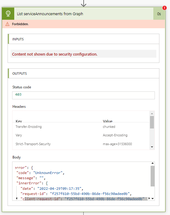 [CoE Starter Kit - BUG] )365 Message Center flow fails · Issue #2599 ...