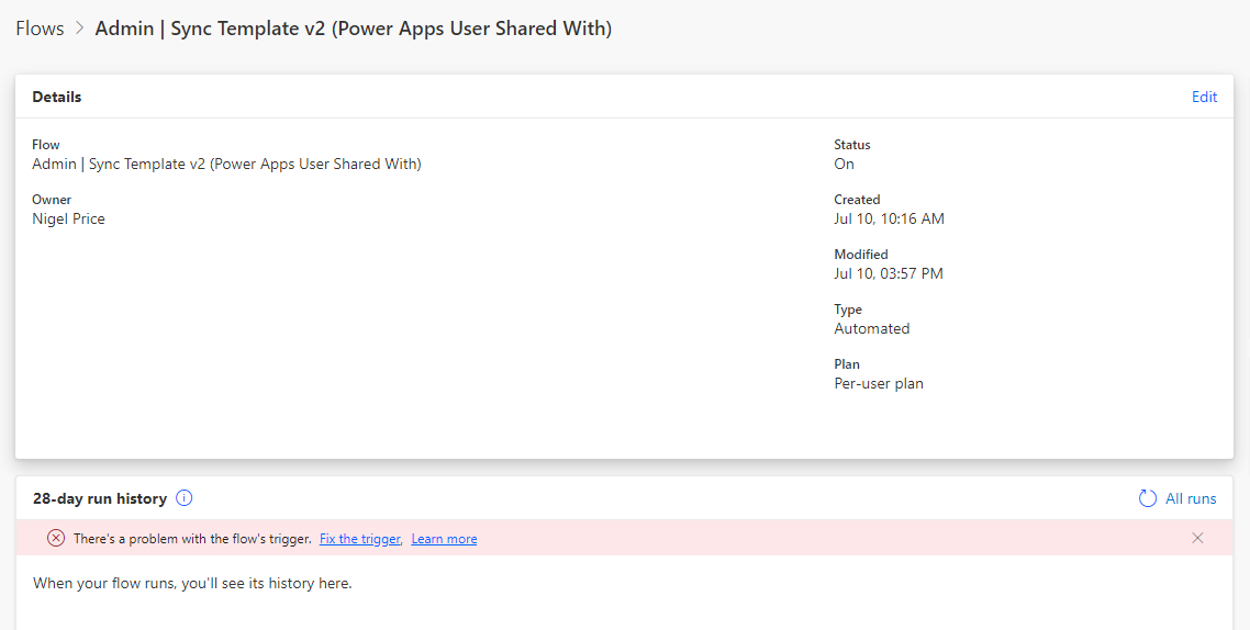 [BUG]: Error in Flow Admin | Sync Template V2 (PowerApps USer Shared With) · Issue #372 ...