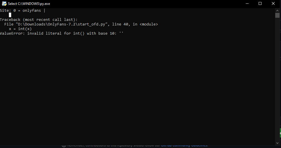Site: 0 = onlyfans · Issue #1252 · UltimaHoarder/UltimaScraper · GitHub