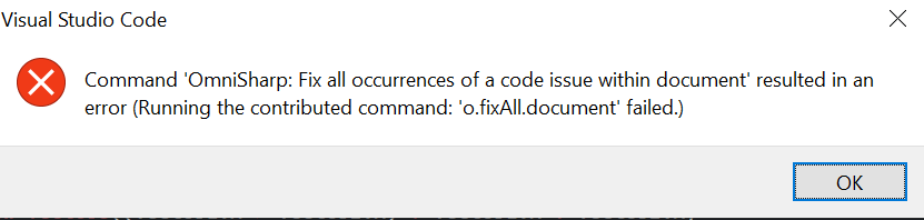 Omnisharp Error With Rcs1238 · Issue 4649 · Dotnetvscode Csharp 6343