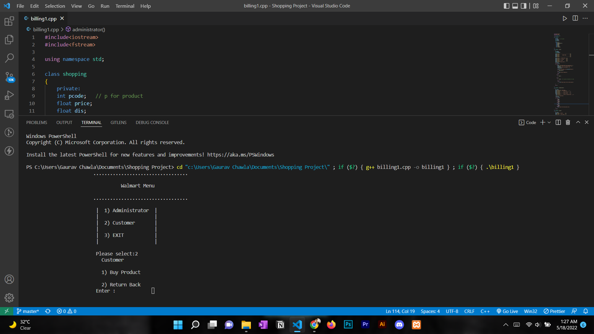 GitHub - chawlagaurav/WalmartBillingSystem