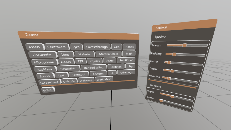 Padding configuration Windows / Pannels / Buttons · Issue #556 · StereoKit/StereoKit · GitHub