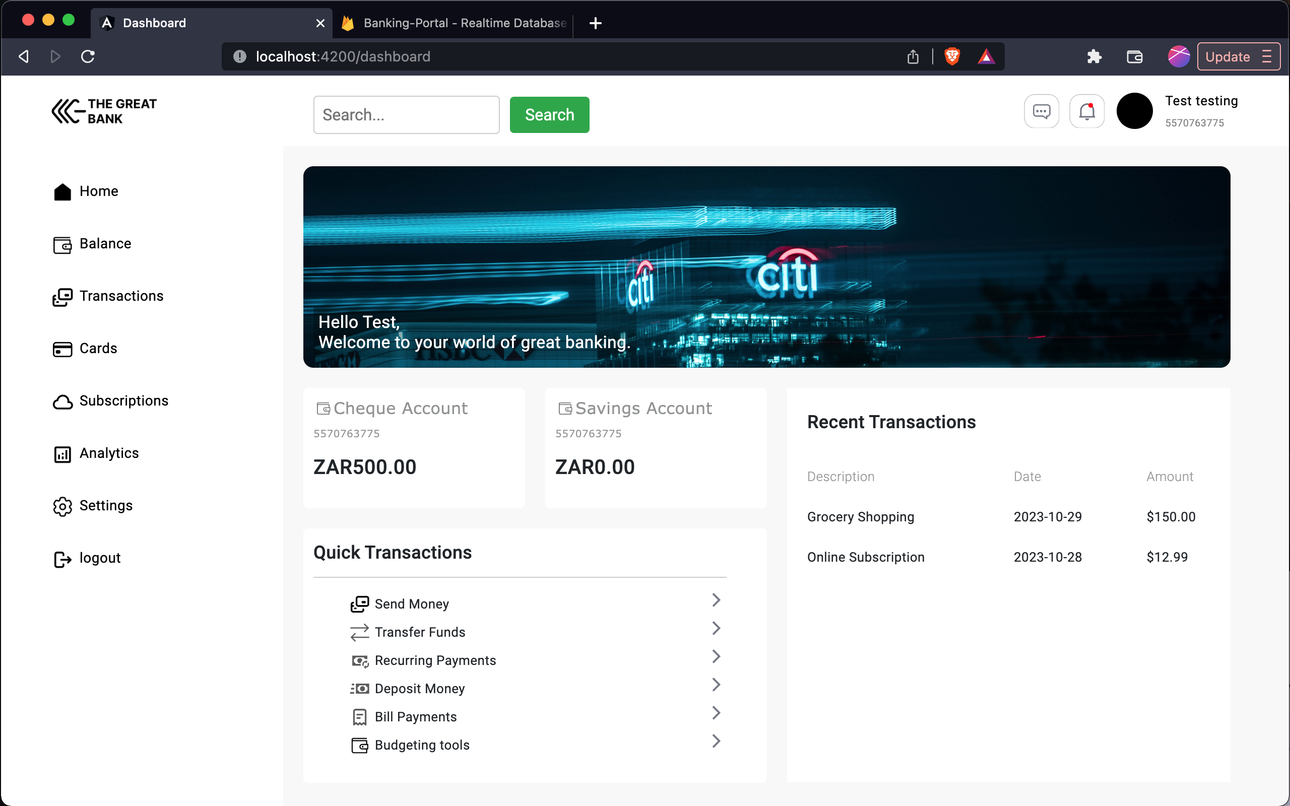 GitHub - Vincent-Msiza/TheGreatBank: This project is an online banking system developed using ...