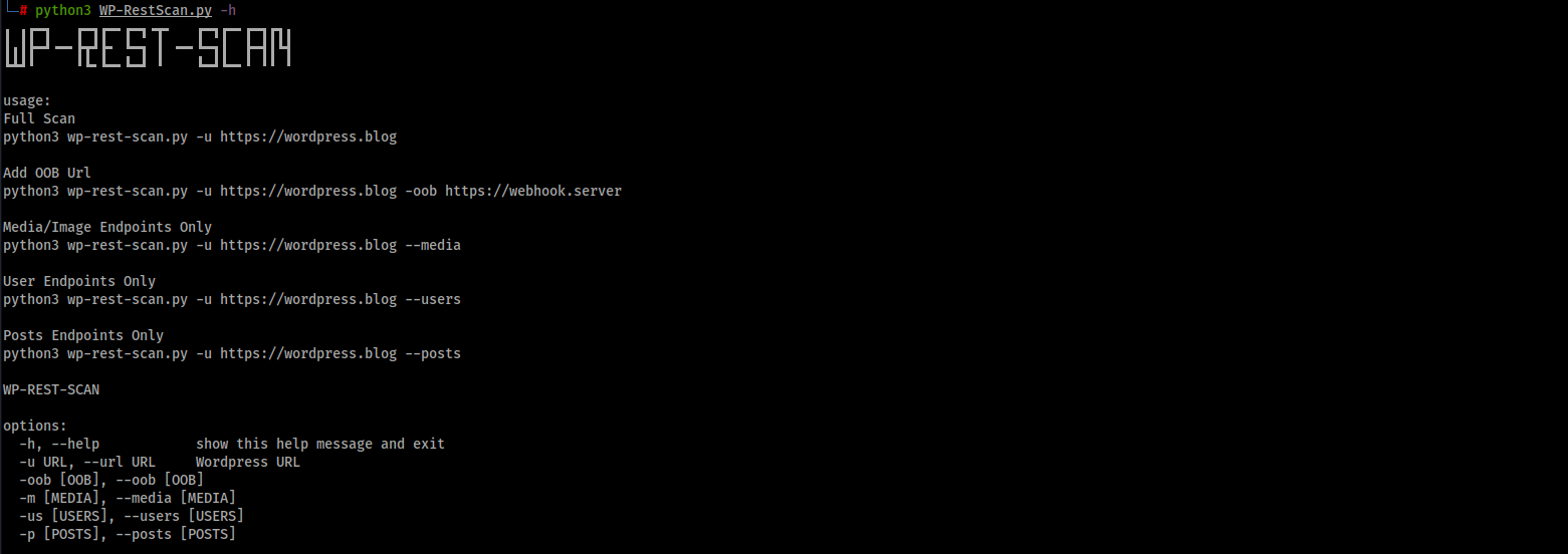 GitHub - aqeisi/WP-RestScan: Scan Wordpress Servers for Access Control Issues
