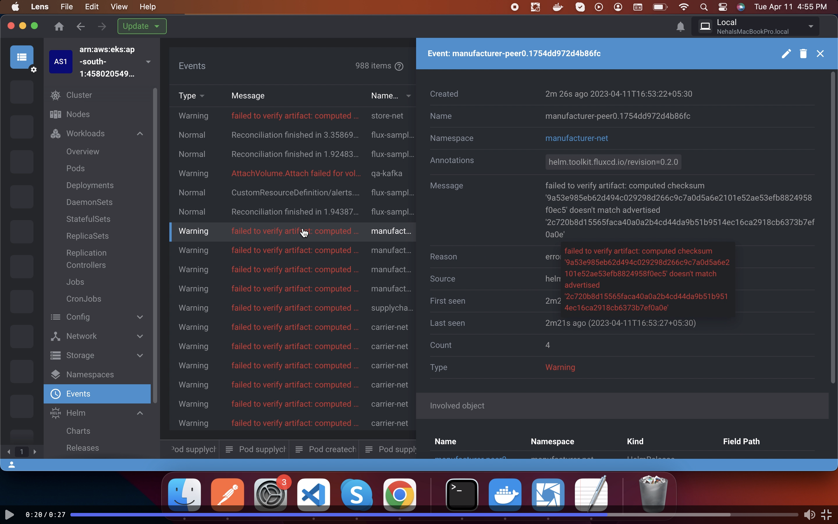 Deployment Issue: failed to verify artifact in SupplyChain Example · Issue #21 · hyperledger ...
