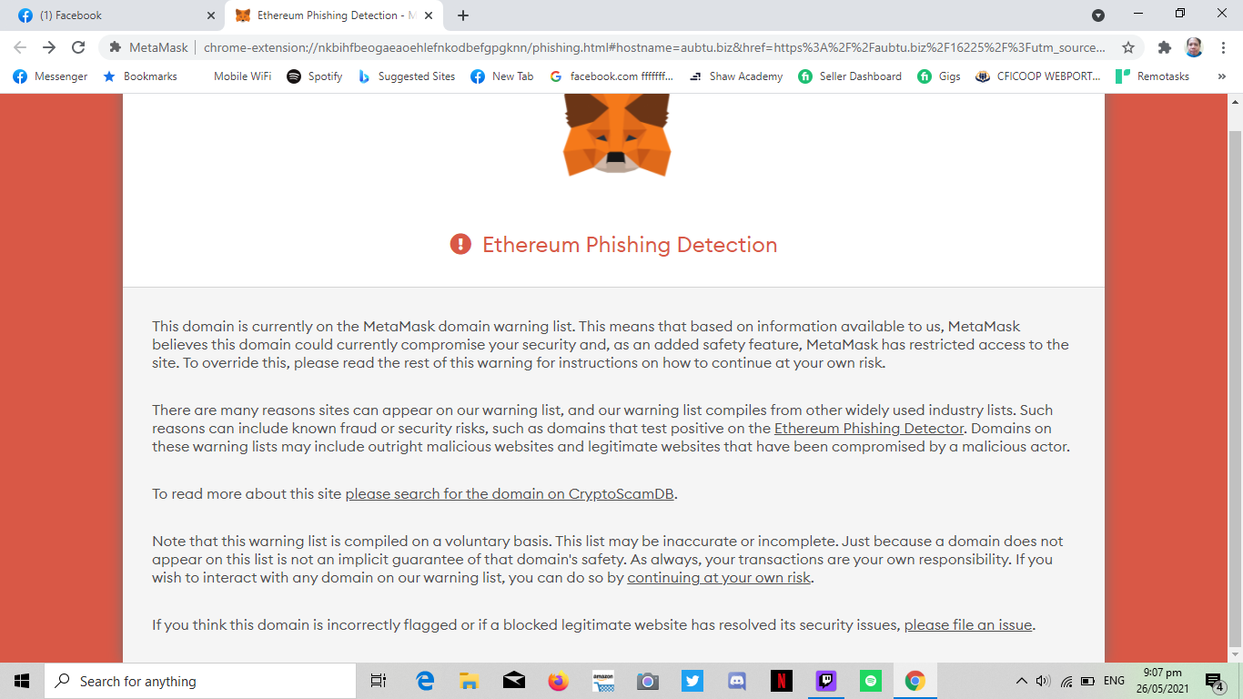 Wrongfully Flagged · Issue #5089 · MetaMask/eth-phishing-detect · GitHub