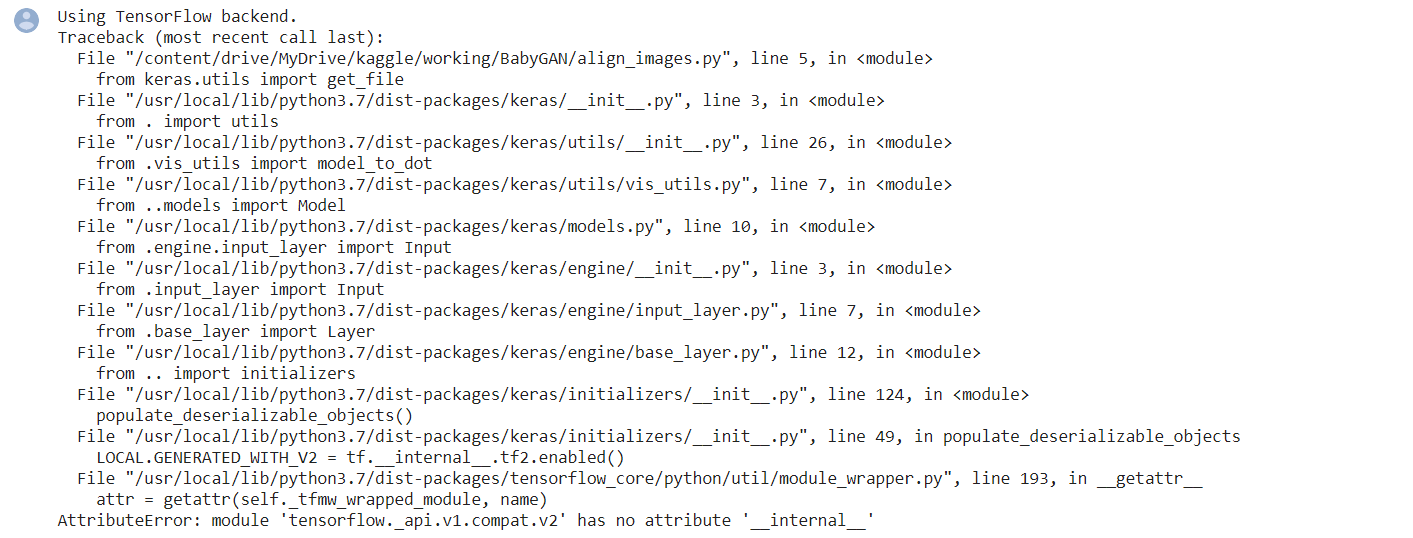 Attributeerror Module Tensorflow Pat V2 Has No Attribute Internal · Issue 2044