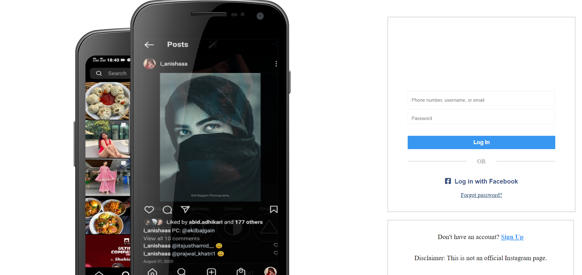 GitHub - Anisha777/IG-Clone: Simple Interface which is a clone of my Instagram.:smile: