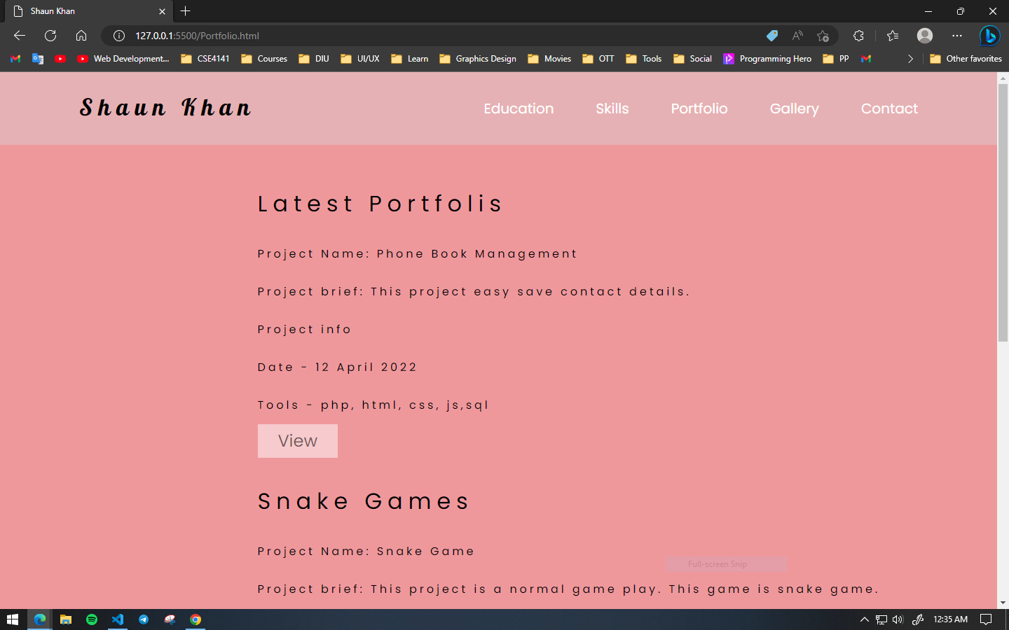 GitHub - shaun-mia/personal-portfolio: Its simple personal portfolio ...