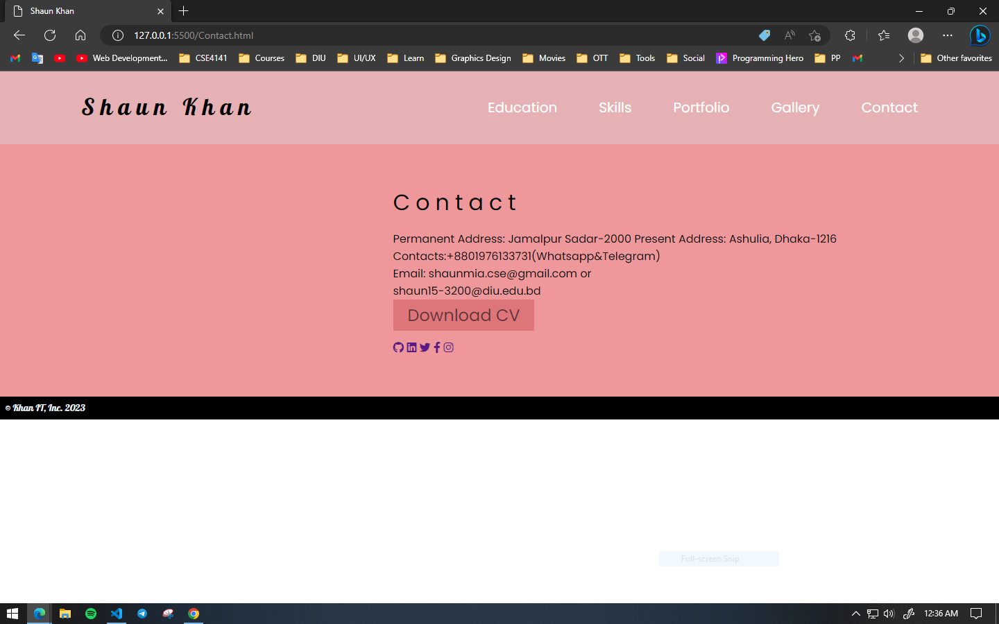 GitHub - shaun-mia/personal-portfolio: Its simple personal portfolio ...