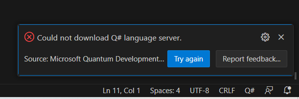 Could Not Download Q Language Server · Issue 1622 · Microsoft Qsharp Compiler · Github