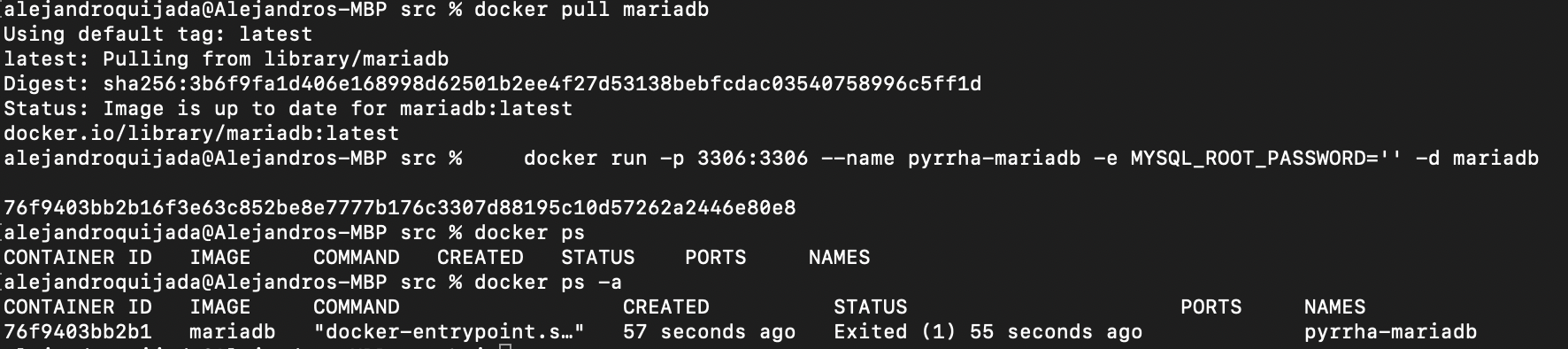 Docker image exiting after docker run · Issue #47 · Pyrrha-Platform/Pyrrha-Rules-Decision · GitHub