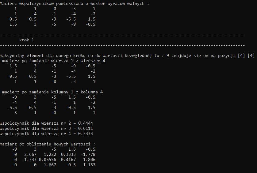 GitHub - Daaizo/GaussianElimination_withStepbyStepSolution: project for ...