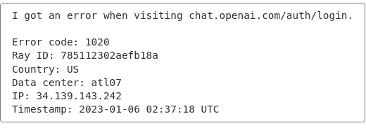 Access Denied: 1020 on Replit · Issue #233 · transitive-bullshit ...