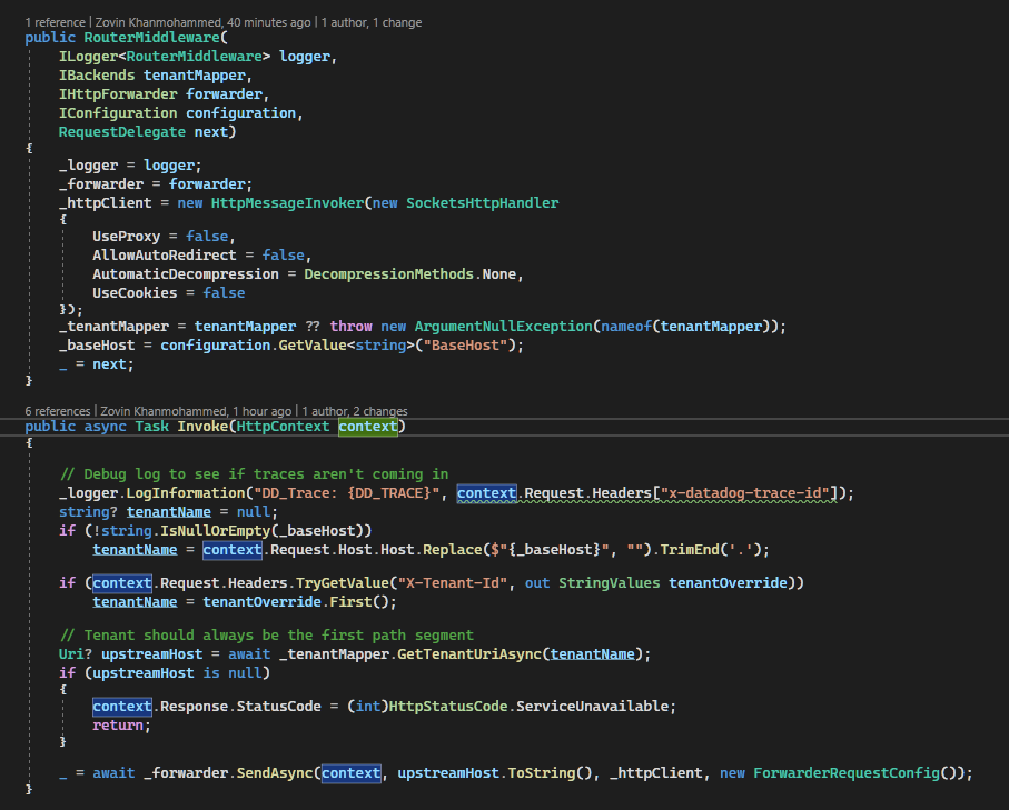 Tracer Correlation gets reset when using YARP · Issue #3832 · DataDog/dd-trace-dotnet · GitHub