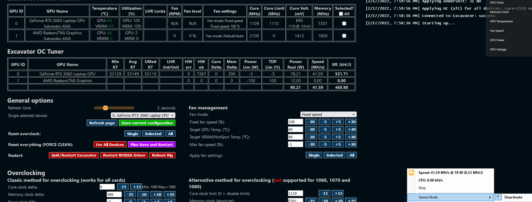 game mode broke 0.5.3.4RC to 0.5.3.5RC · Issue #770 · nicehash/NiceHashQuickMiner · GitHub