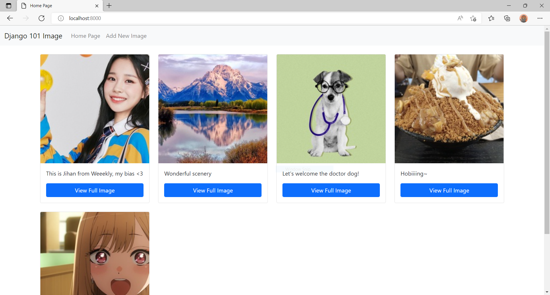 GitHub - RyanArchive/django-101: Image sharer Django app under Django 101