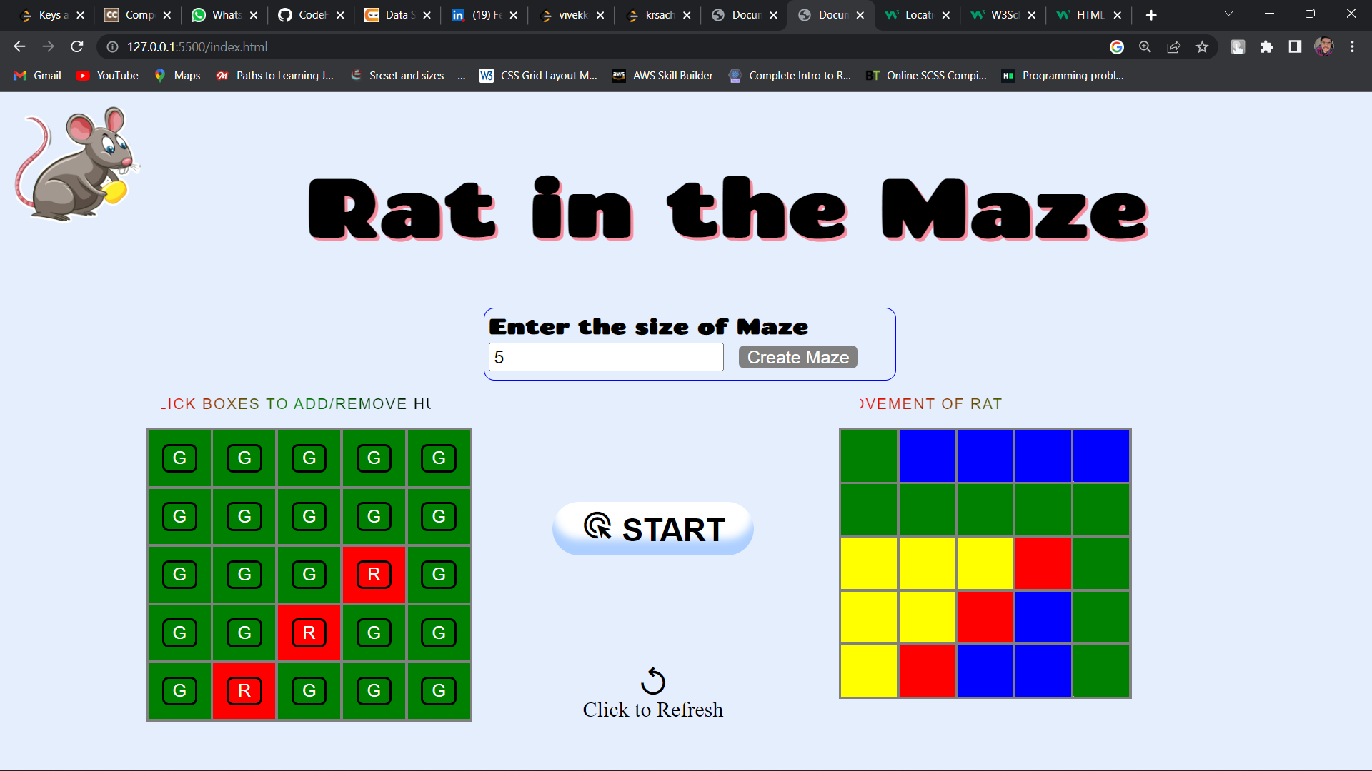GitHub - krsachin9696/Rat-in-the-Maze-Simulator
