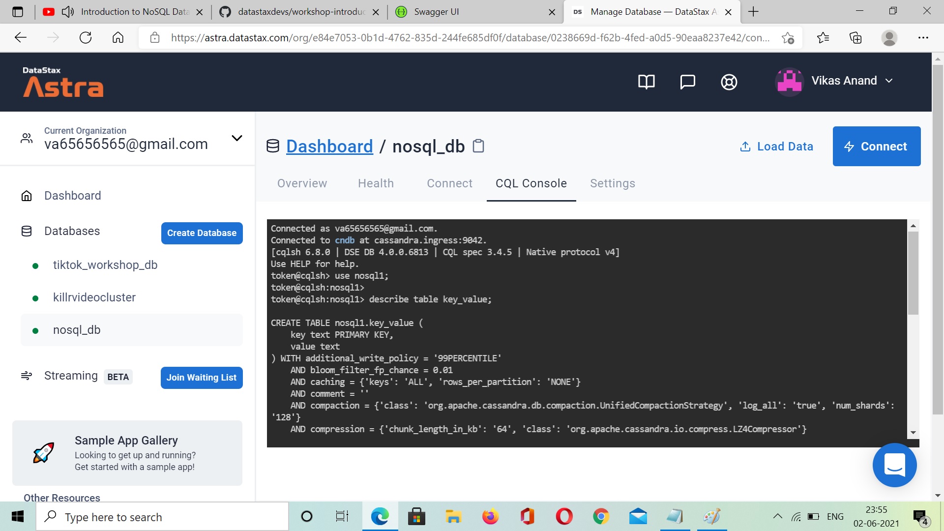 [hw] · Issue 92 · Datastaxdevs Workshop Introduction To Nosql · Github