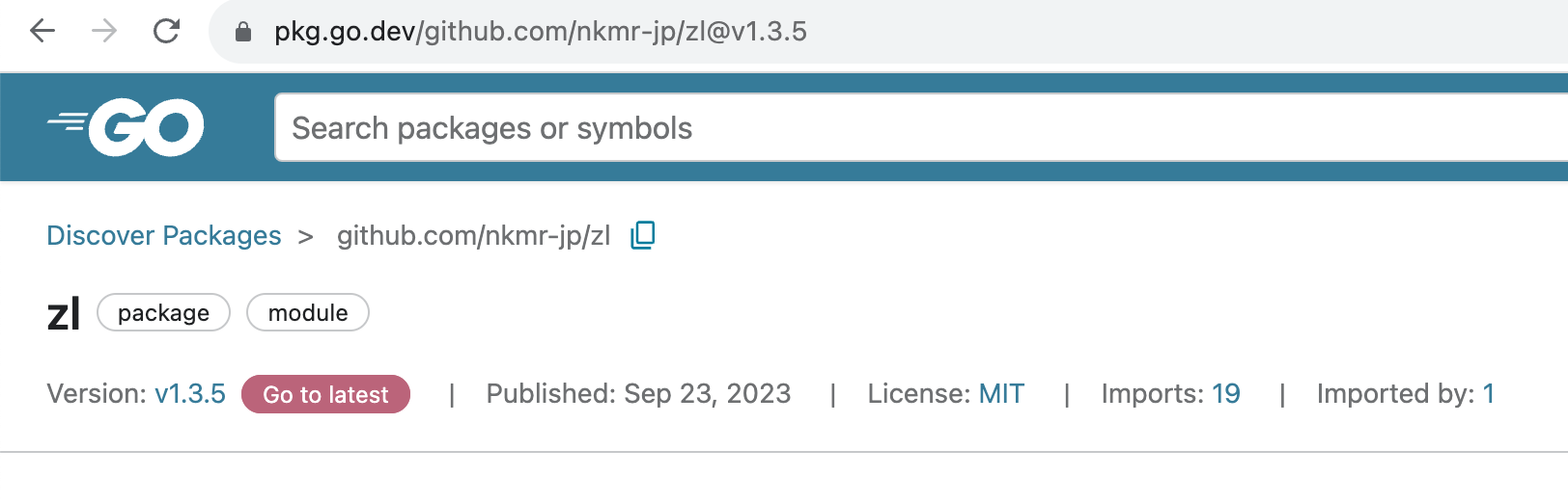 x/pkgsite: The older version is displayed as x/pkgsite: The older version is displayed as