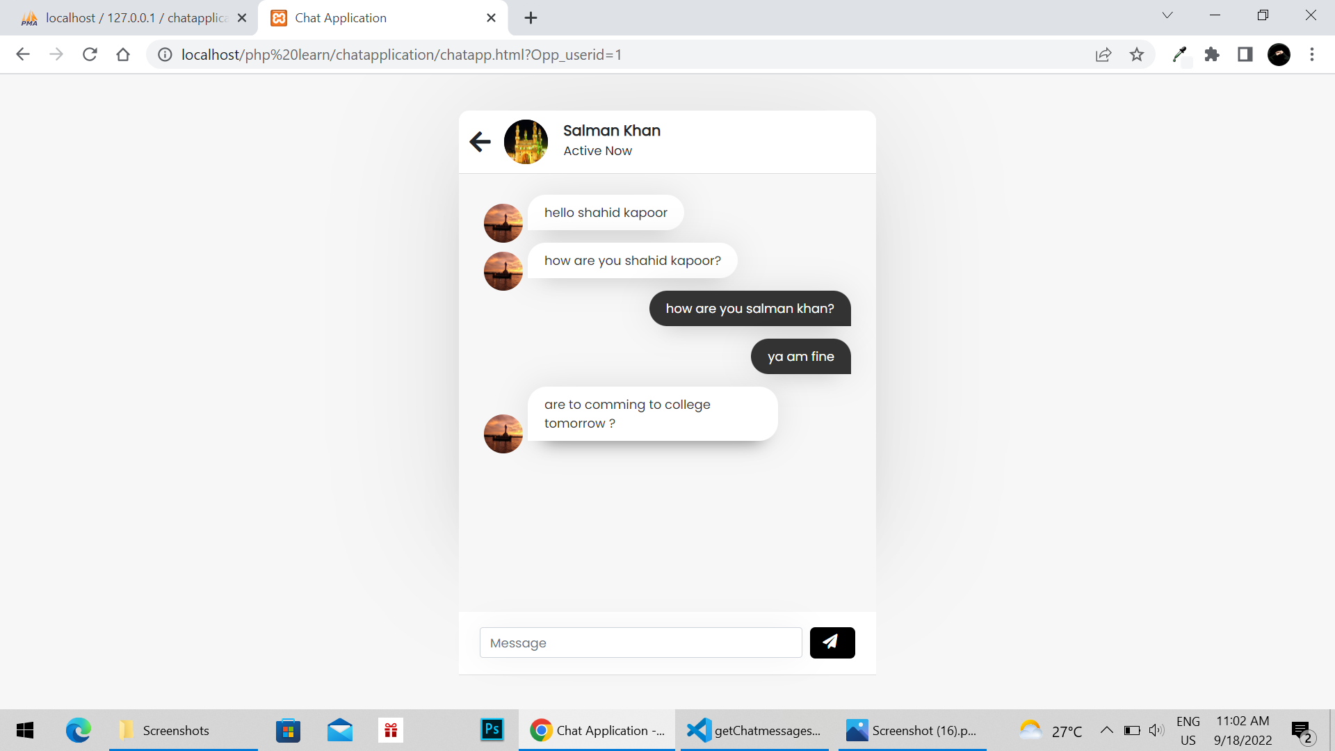GitHub - mohammedshahid096/Chat_Application: A web page chat application is created with php and ...
