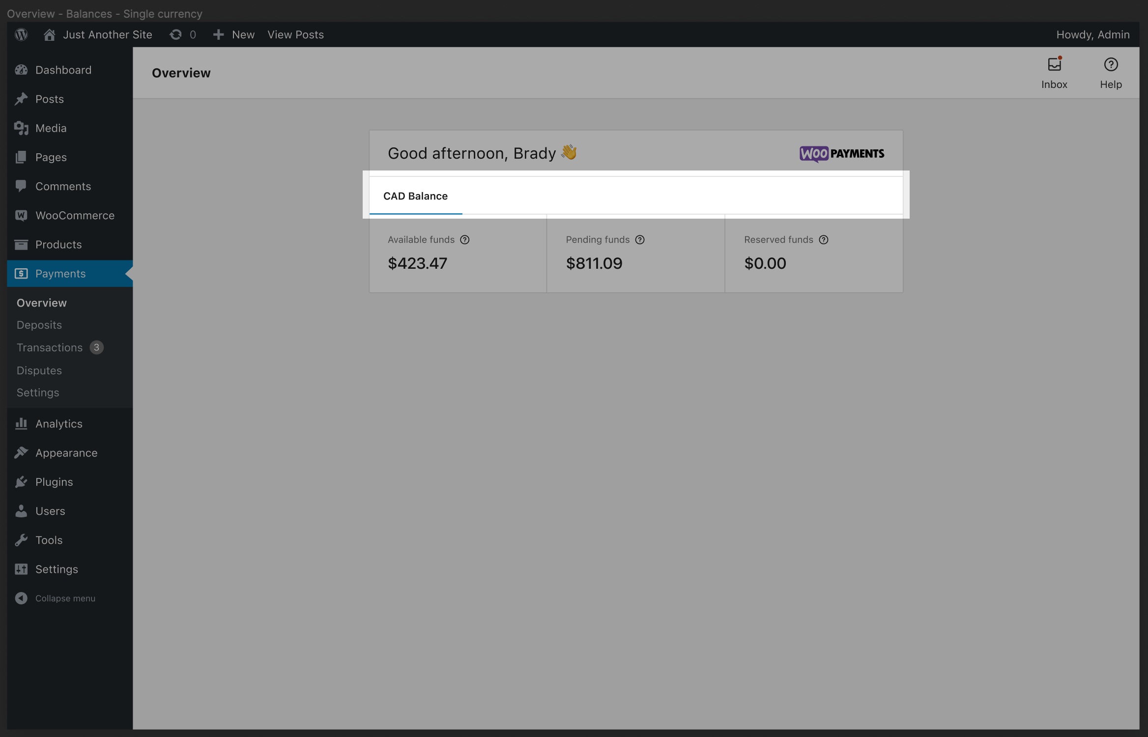 Simplify deposits UI - Add currency nav to allow merchant to select currency on balances card ...