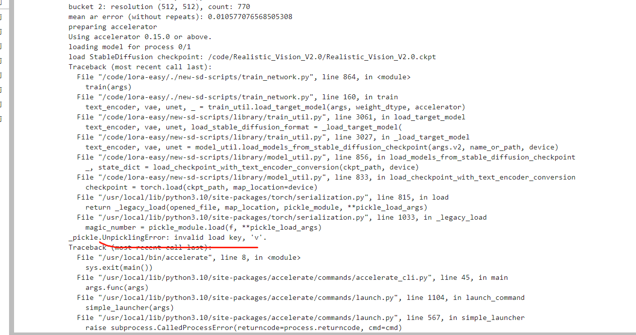 errors in lord Realistic_Vision_V2.0.safetensors or ckpt · Issue #584 · kohya-ss/sd-scripts · GitHub