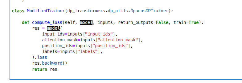 using dp_transformers and get error:ValueError: Requested number of compositions exceeds the ...