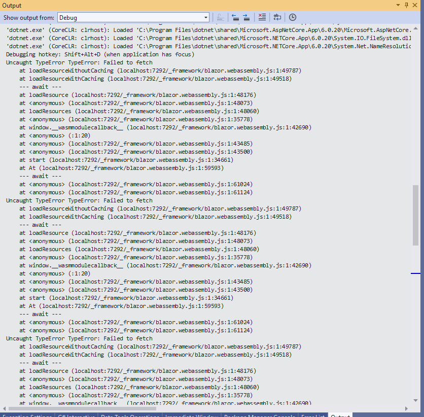 Can't run Blazor wasm startproject · Issue #49661 · dotnet/aspnetcore · GitHub
