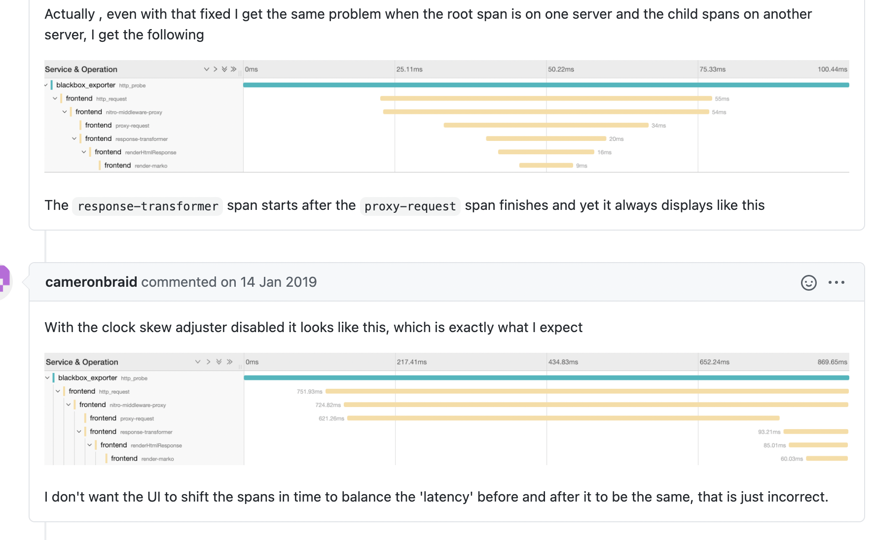 handling clock skews in distributed systems · Issue #139 · hypertrace/hypertrace · GitHub