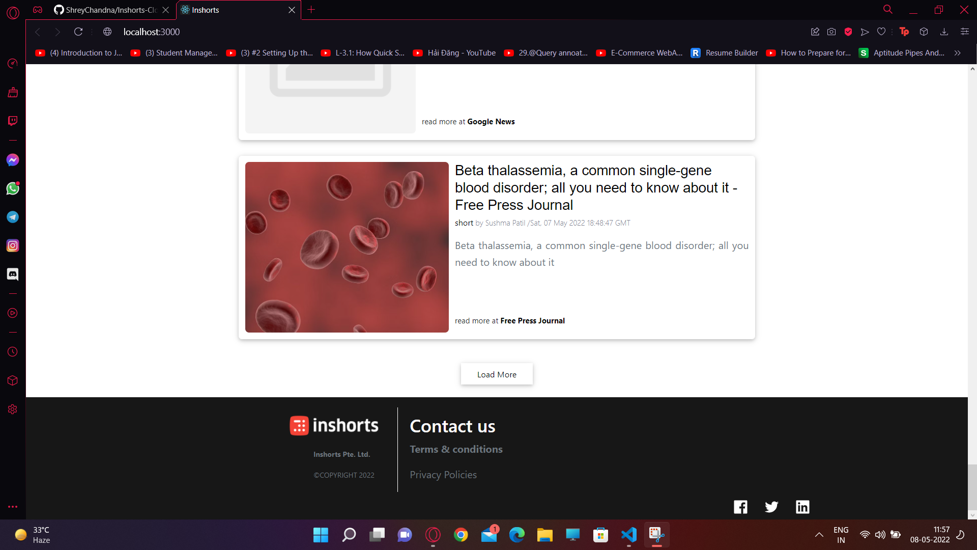 GitHub - ShreyChandna/Inshorts-clone