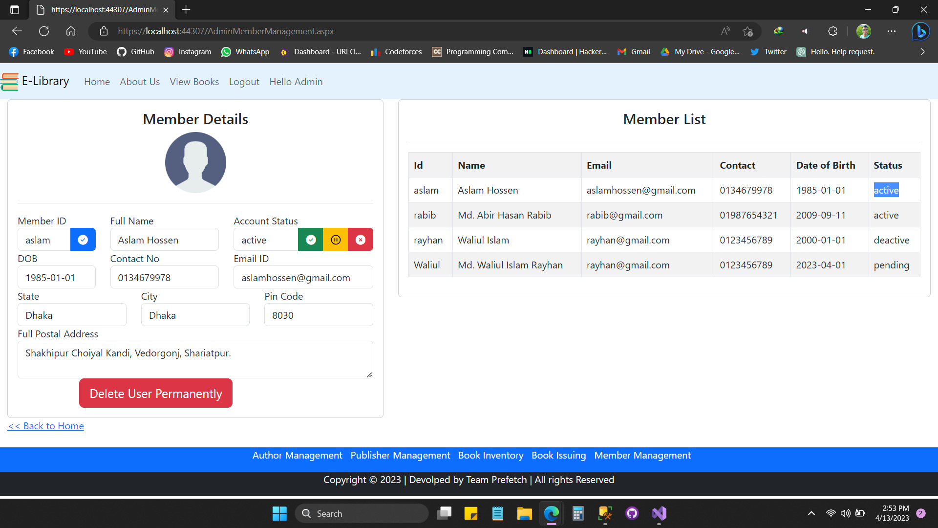 GitHub - waliulrayhan/OnlineLibraryManagement-ASP.NET: This is a Complete Online Book Inventory ...
