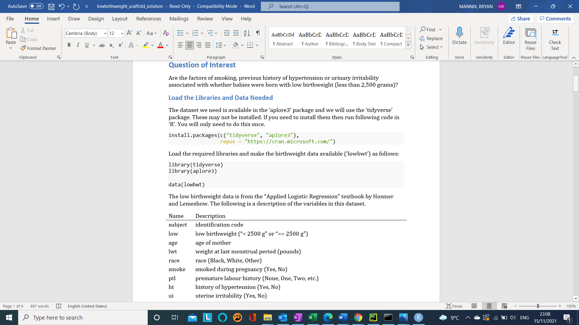 GitHub - Mannix67/Statistics-Assignment1: Statistics for data science assignment using R studio